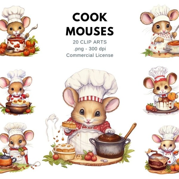 Cute Mouse Clipart - Etsy