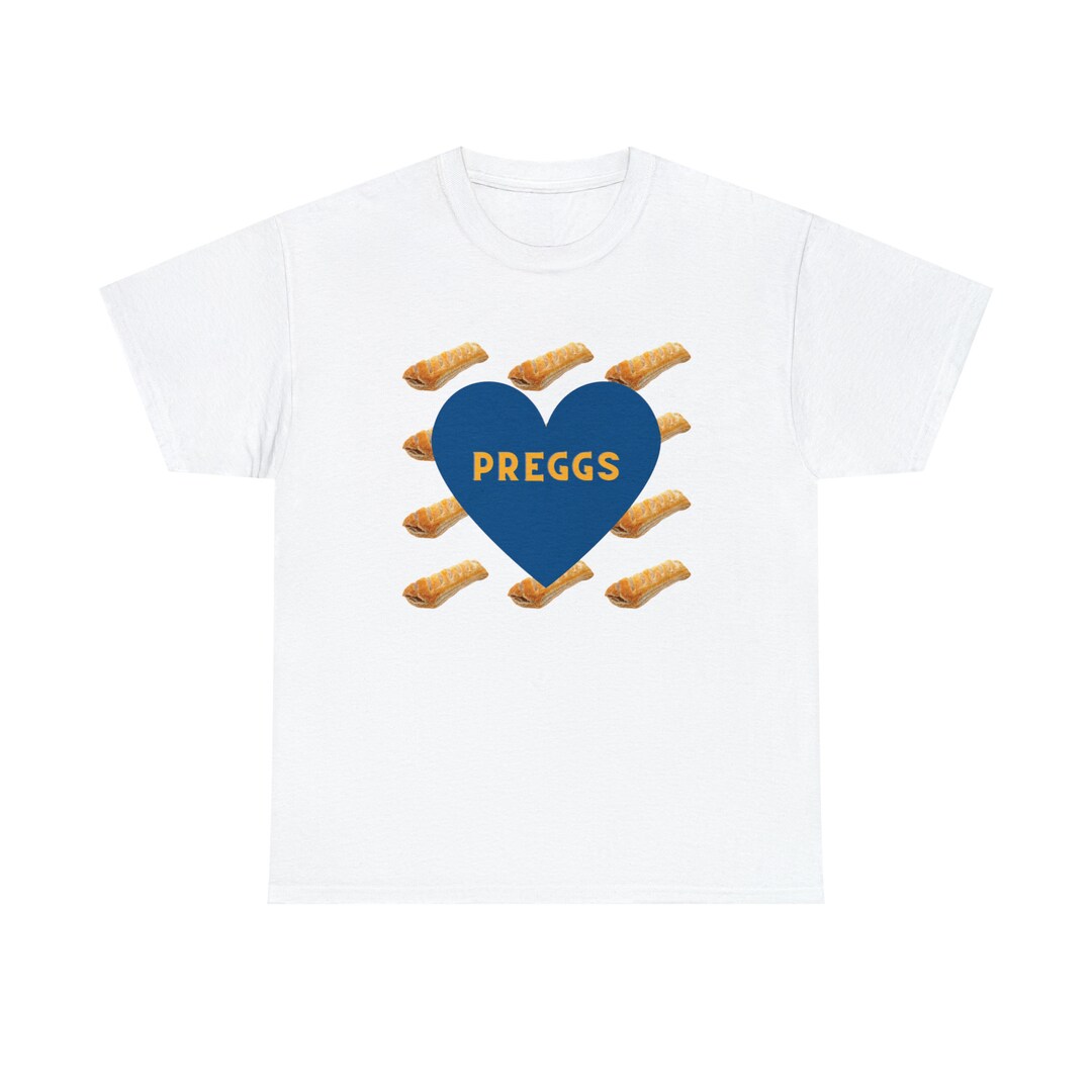 Greggs Inspired Preggs Sausage Roll Unisex T Shirt Etsy Uk