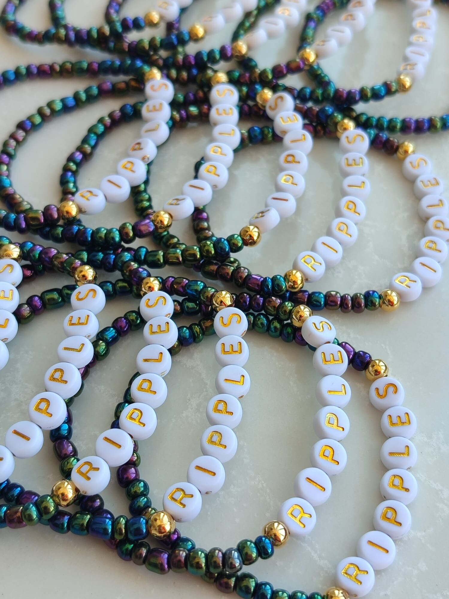 Custom Beaded Name Friendship Bracelet Bulk | Personalized Gifts - Etsy