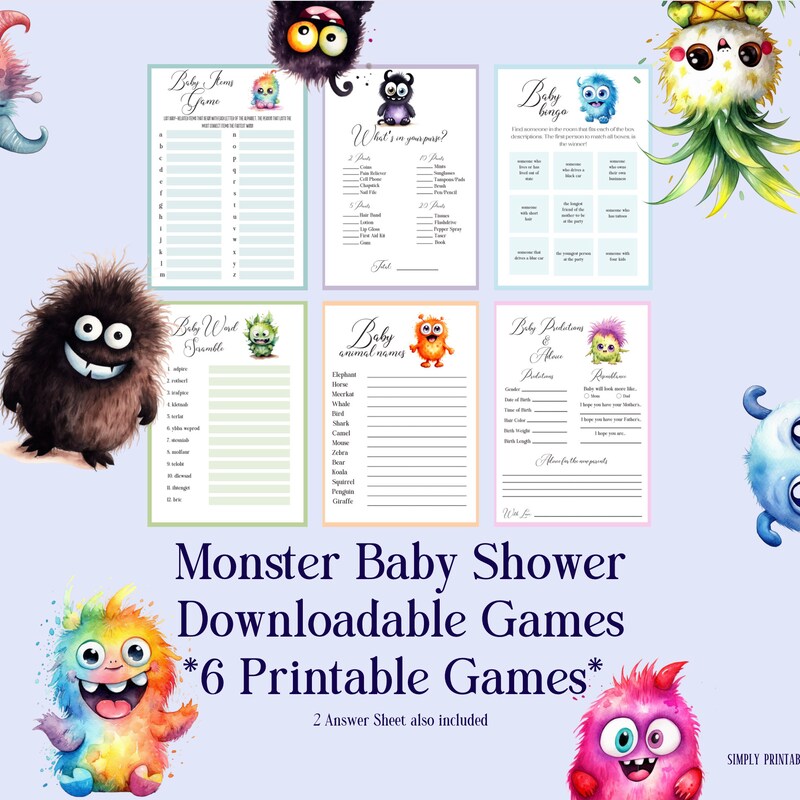 Monster Baby Shower - Etsy