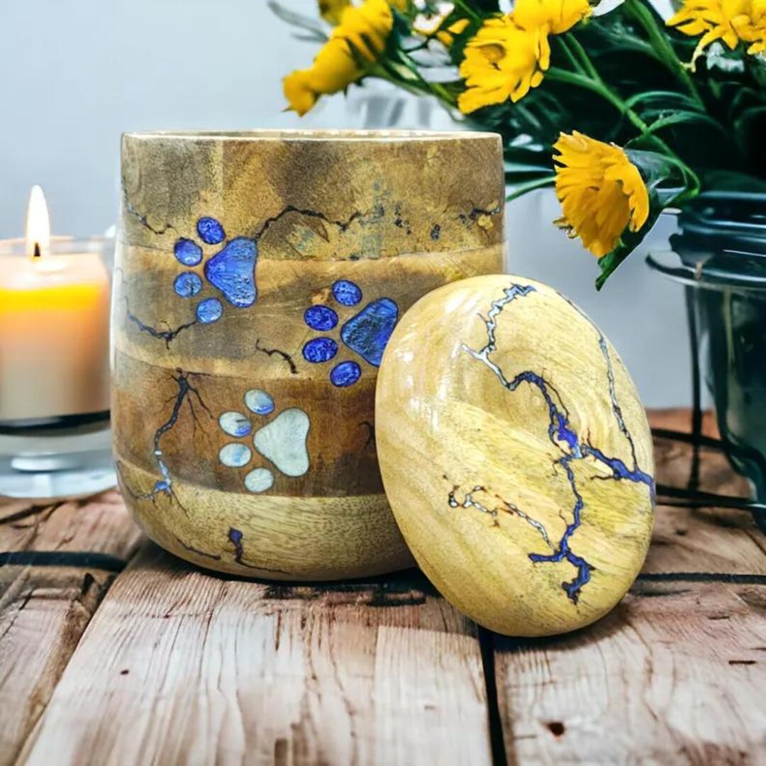 Urn for Dog and Cat Handmade Wooden Urn Box Pet Loss - Etsy