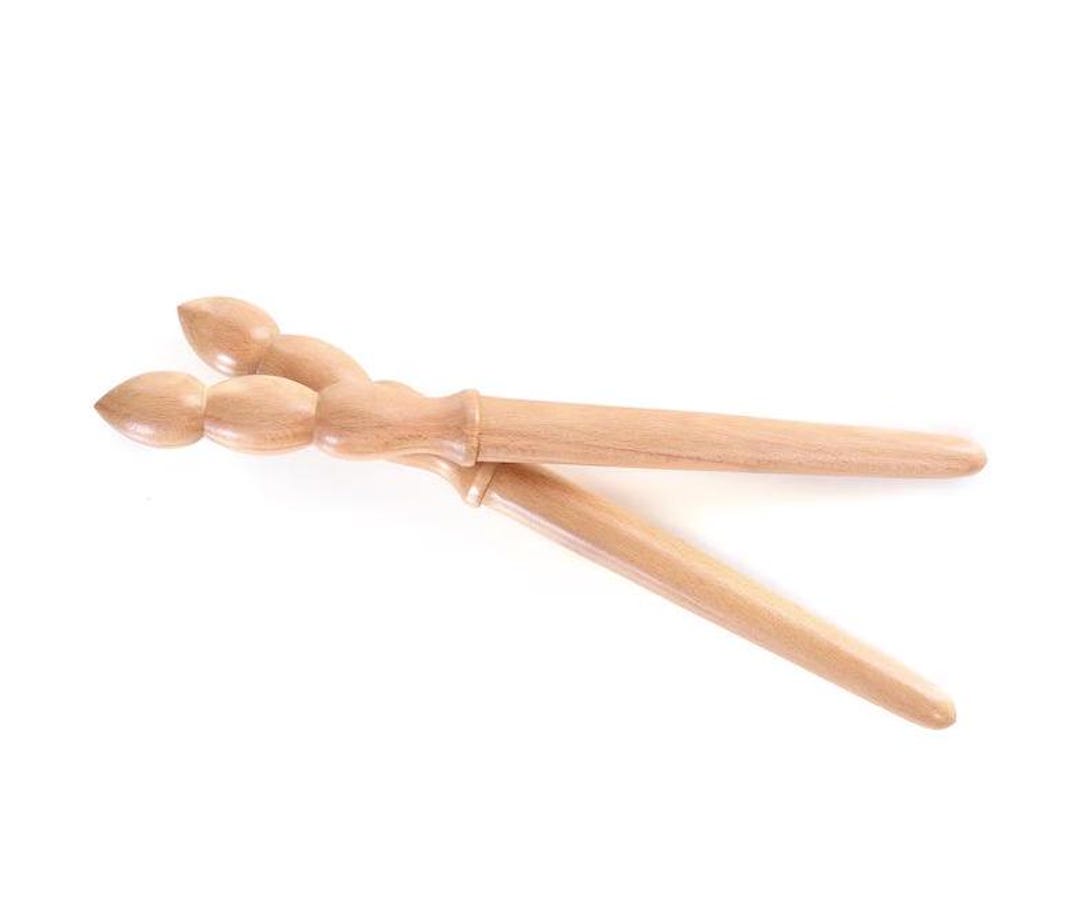 Premium Beechwood Yarn Spindle for Beginner Hand Spinning - 13 Inch ...