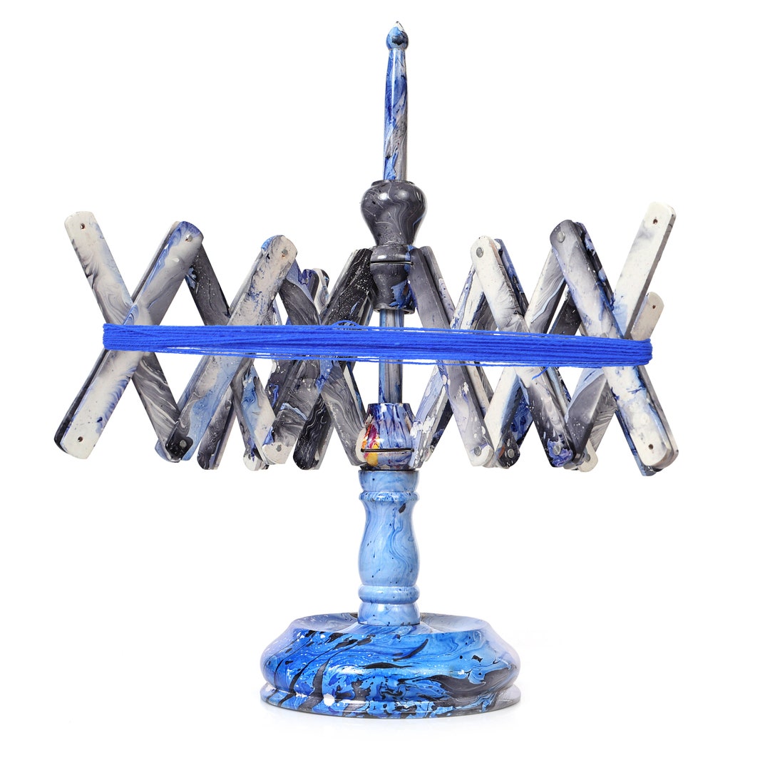 Hydro-dipped Wooden Yarn Swift and Winder Combo: Knitting Set - Etsy