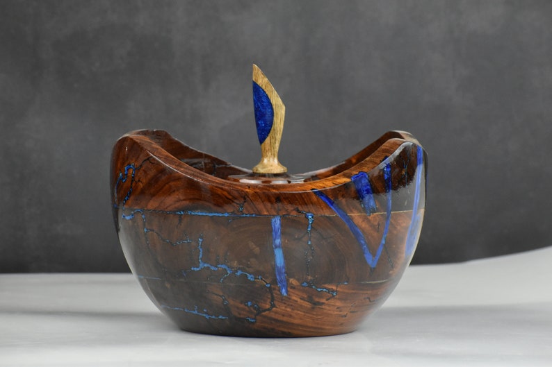 Epoxy and Rosewood Stunning Urn for Human Ashes Adult Burial - Etsy