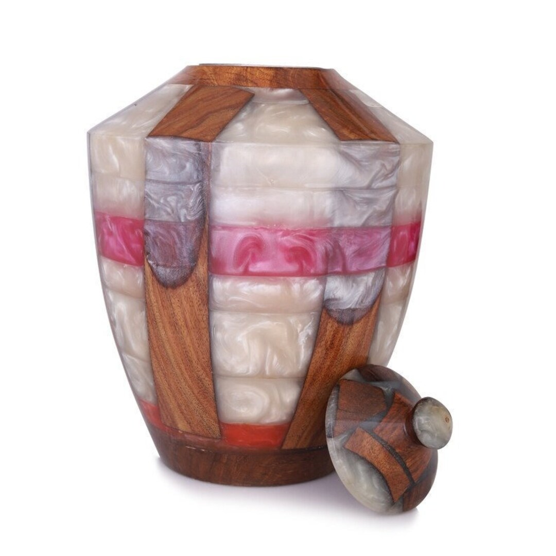 Handmade Rosewood & Epoxy Cremation Urn: Decorative Ash Urn - Etsy