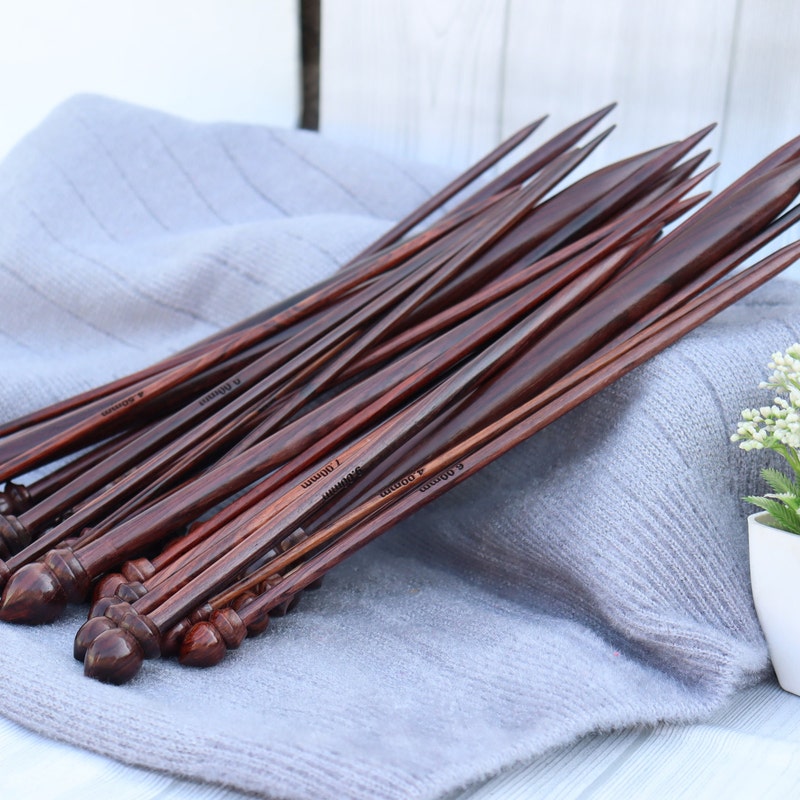 Wooden Knitting Needles - Etsy
