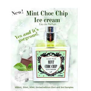 Mint Choc Chip Ice Cream Perfume – Spearmint, Vanilla, Cocoa (3ml ...