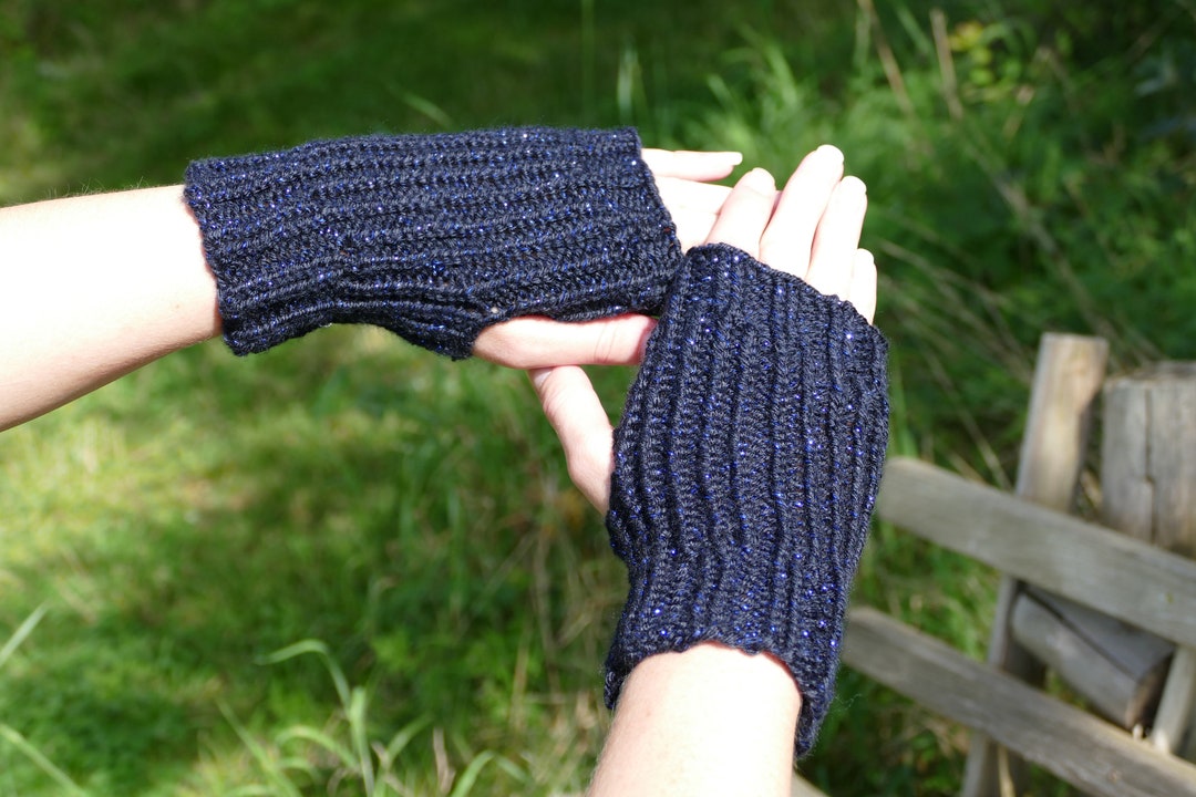 Glitter Cuffs With Thumbholes in Different Colors - Etsy