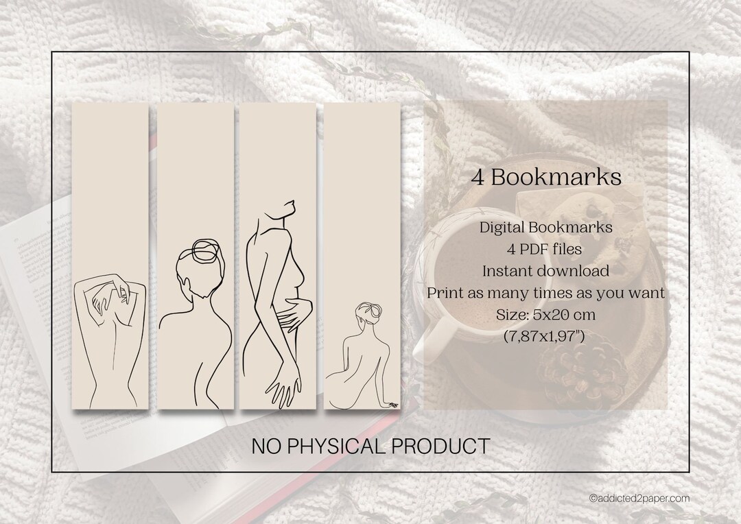 Printable Bookmarks, Download, Digital Product, PDF, Books, Digital Art ...