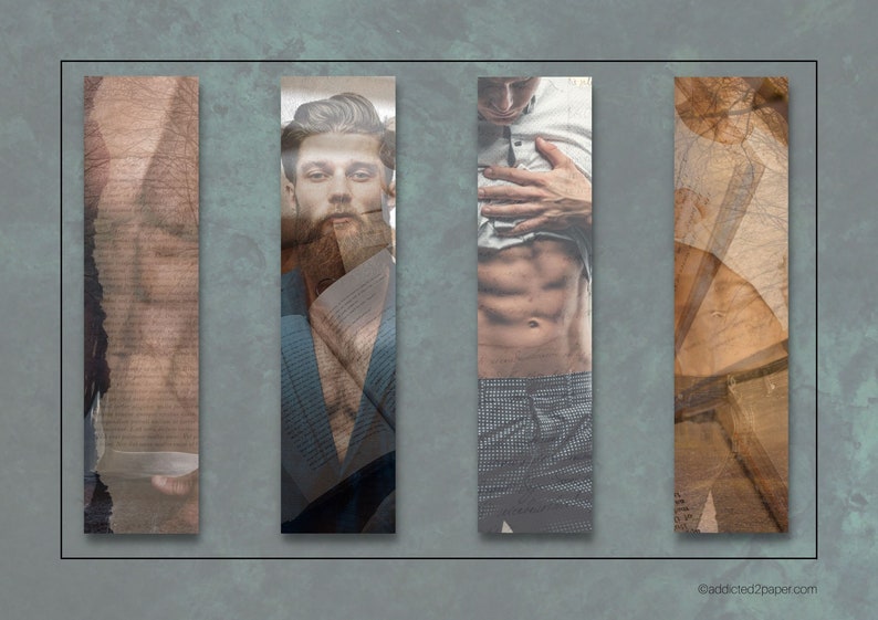 Spicy Bookmark, Male Body, Sexy Bookmark, Printable Bookmarks, Download ...