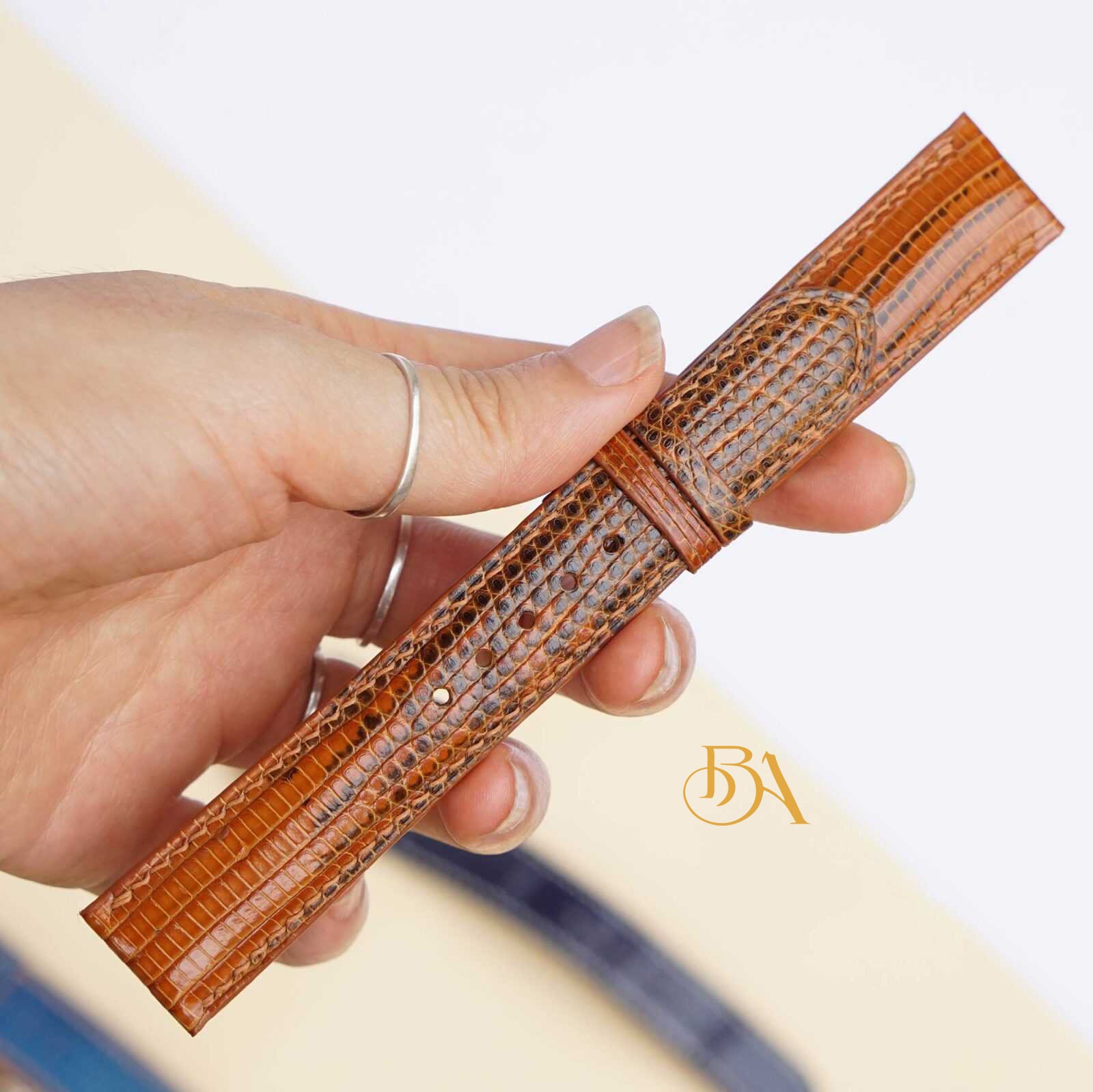 Premium Lizard Watch Strap, Handmade Lizard Leather Watch Band. Top ...