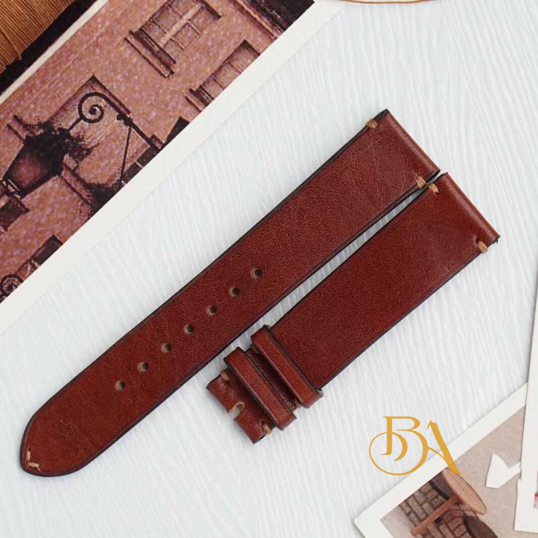 Vintage Cow Watch Band Brown Leather Watch Strap. Handcrafted - Etsy