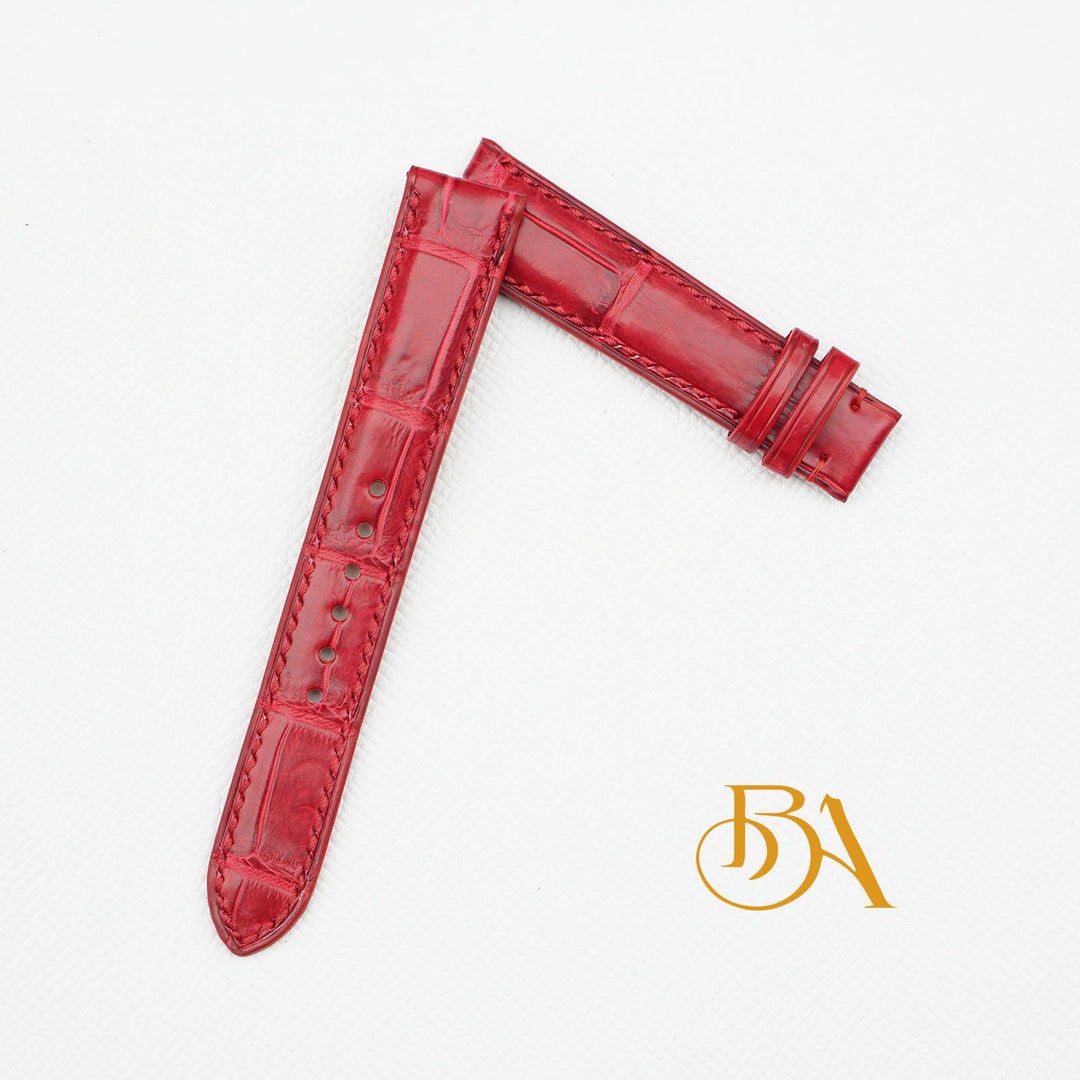 Premium Alligator Watch Band, Handmade Alligator Leather Watch Strap ...
