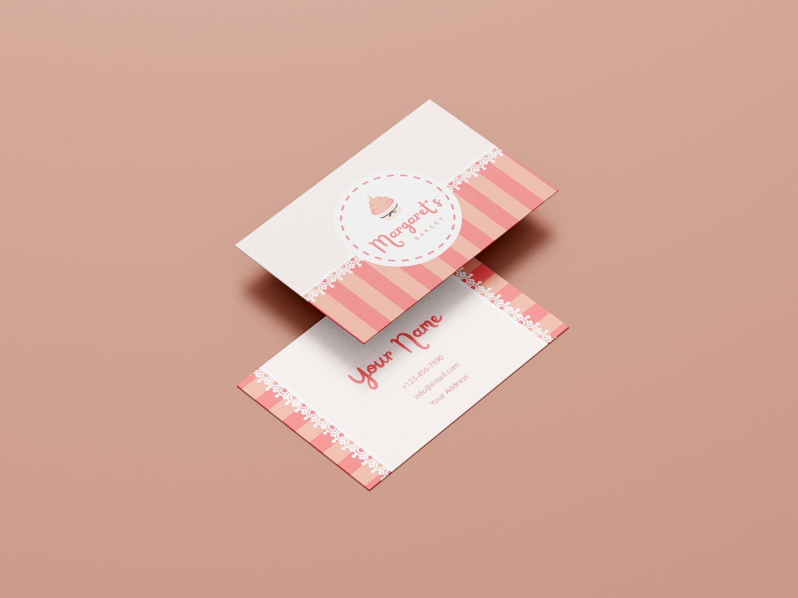 Custom Bakery & Cake Business Cards Personalised Design Double Sided ...
