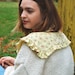 Extra Wide Linen Collar, Removable Collar With Frills, Detachable ...