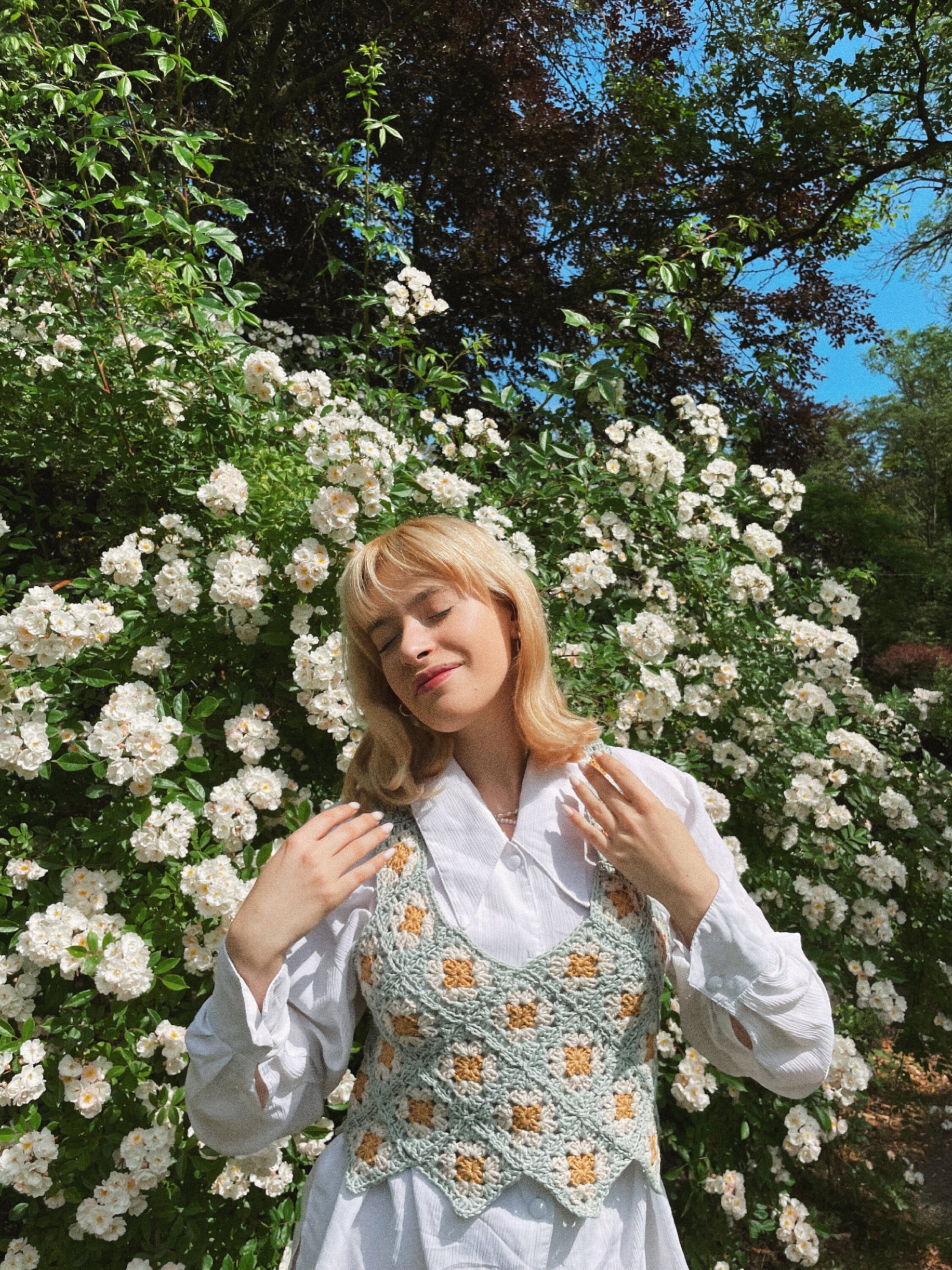 Crochet Summer Top, Handmade Cottagecore Crop Top, Granny Square ...