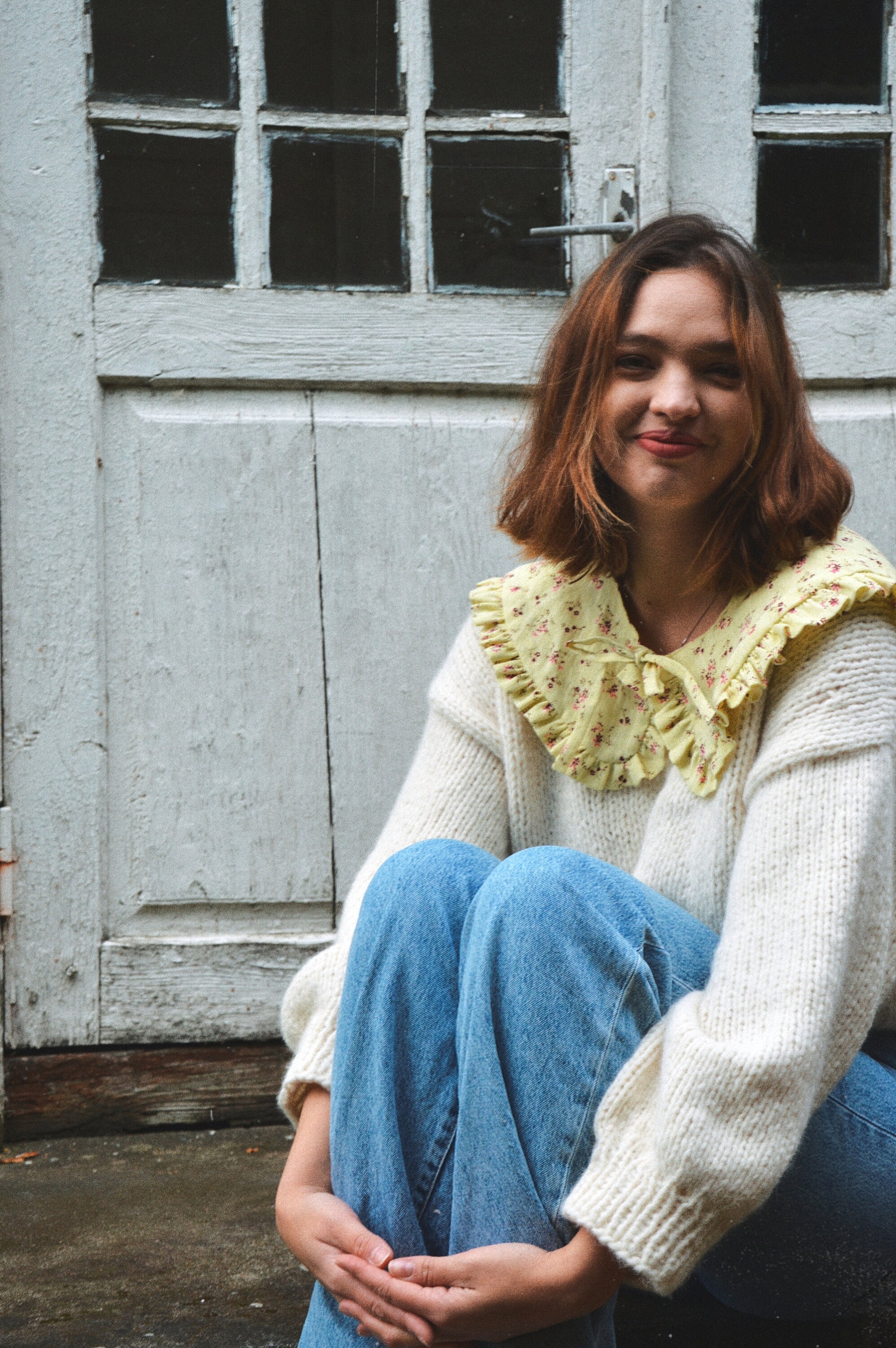 Extra Wide Linen Collar, Removable Collar With Frills, Detachable ...