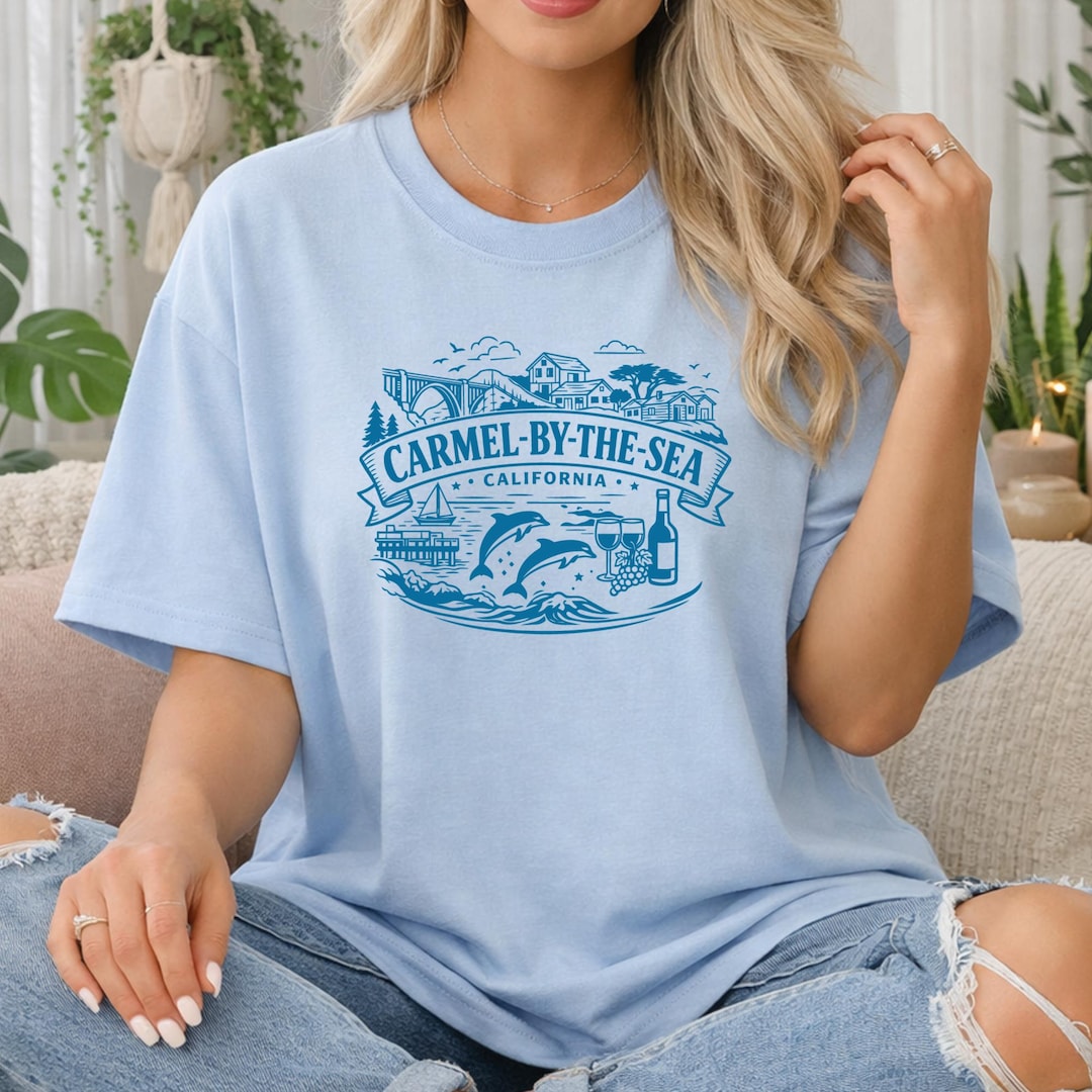 Carmel by the Sea California Shirt, Coastal California Tee, Beach ...