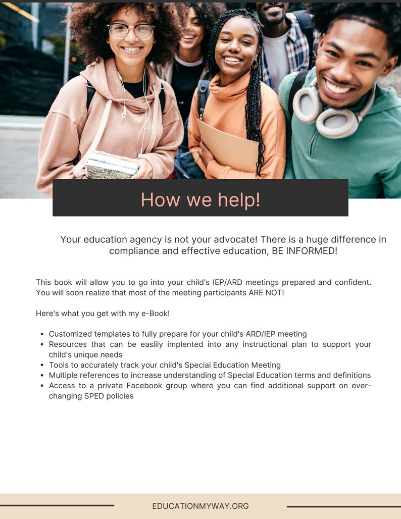 A Guide to the IEP/ARD Process - Etsy