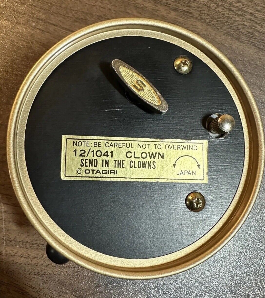 Send in the Clowns Shadow Music Box Japan Otagiri Works Perfectly ...