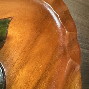 Haiti Wooden Tray Platter Plate Carved Fish Design Folk Art Painted ...