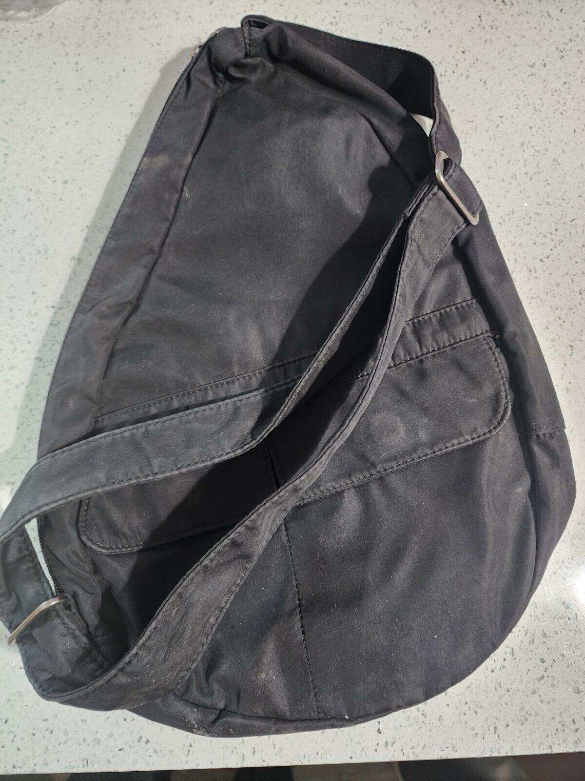 Ameribag Healthy Crossbody Sling Backpack Black Nylon Ameri Bag Magnets Zippers - Etsy