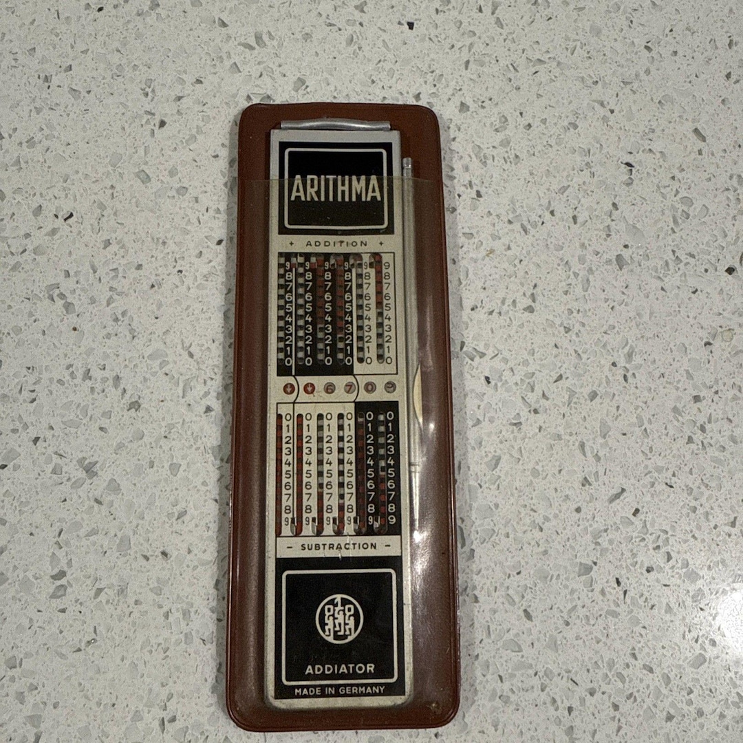 Arithma Addiator Math Add Subtract Pen Tool Calculator Compact Made in ...