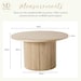 Customisable Handmade Circle Dowel Wooden Fluted Coffee Table - Etsy