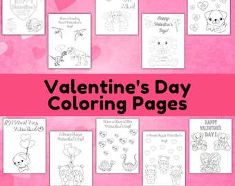 Valentine's Day Coloring Page Truck Coloring Sheet Heart Coloring Page ...