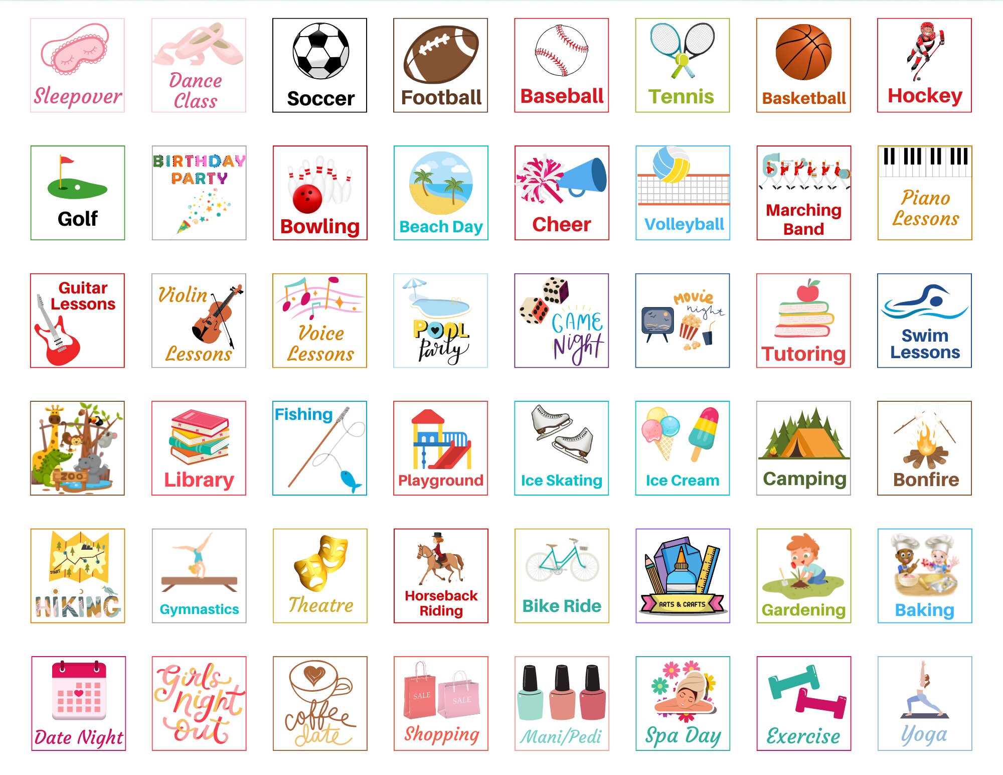 Magnetic Activity Chart - Etsy