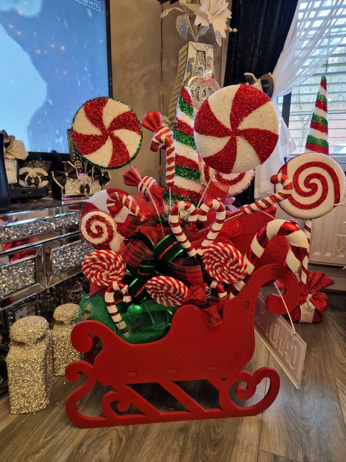 Hand Made Christmas Sleigh - Etsy