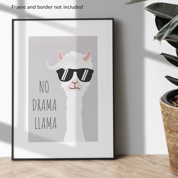 Llama Art Print - Etsy