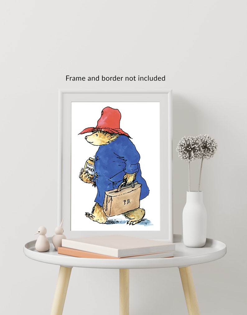 Nursery Wall Decor Paddington Bear Art Poster Wall Art & - Etsy