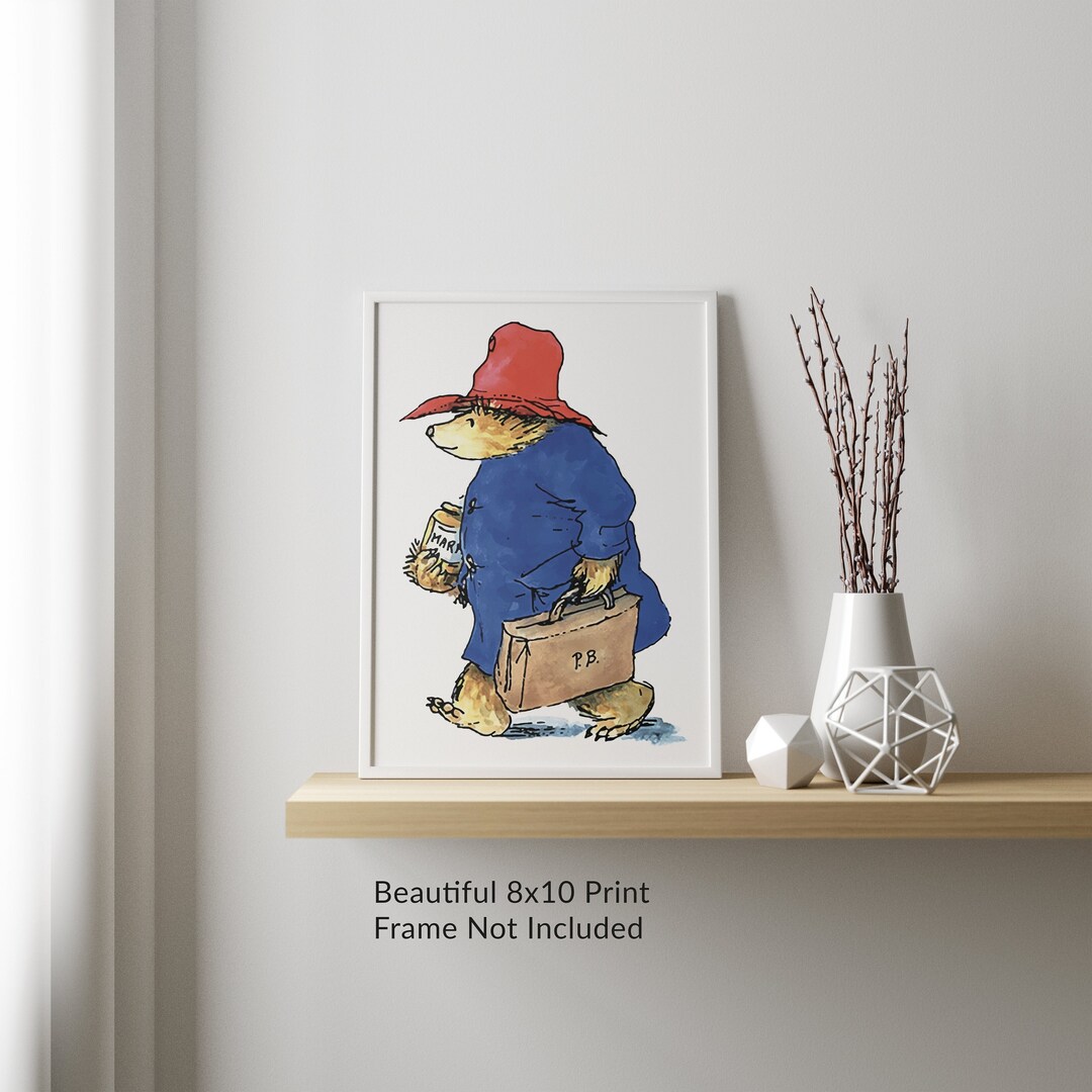 Nursery Wall Decor Paddington Bear Art Poster Wall Art & Office Decor ...