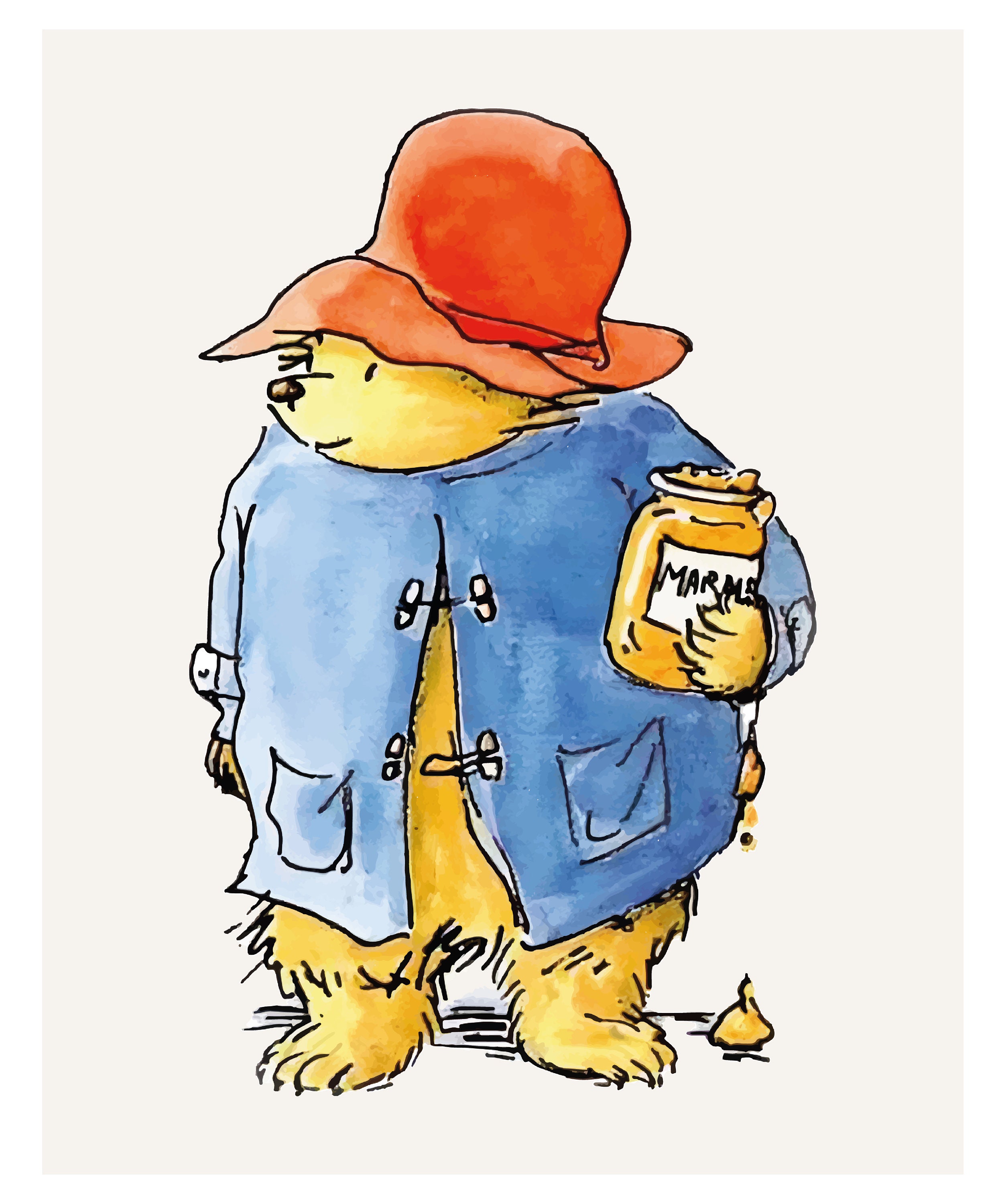 Nursery Wall Decor Paddington Bear Art Poster Wall Art & Office Decor ...