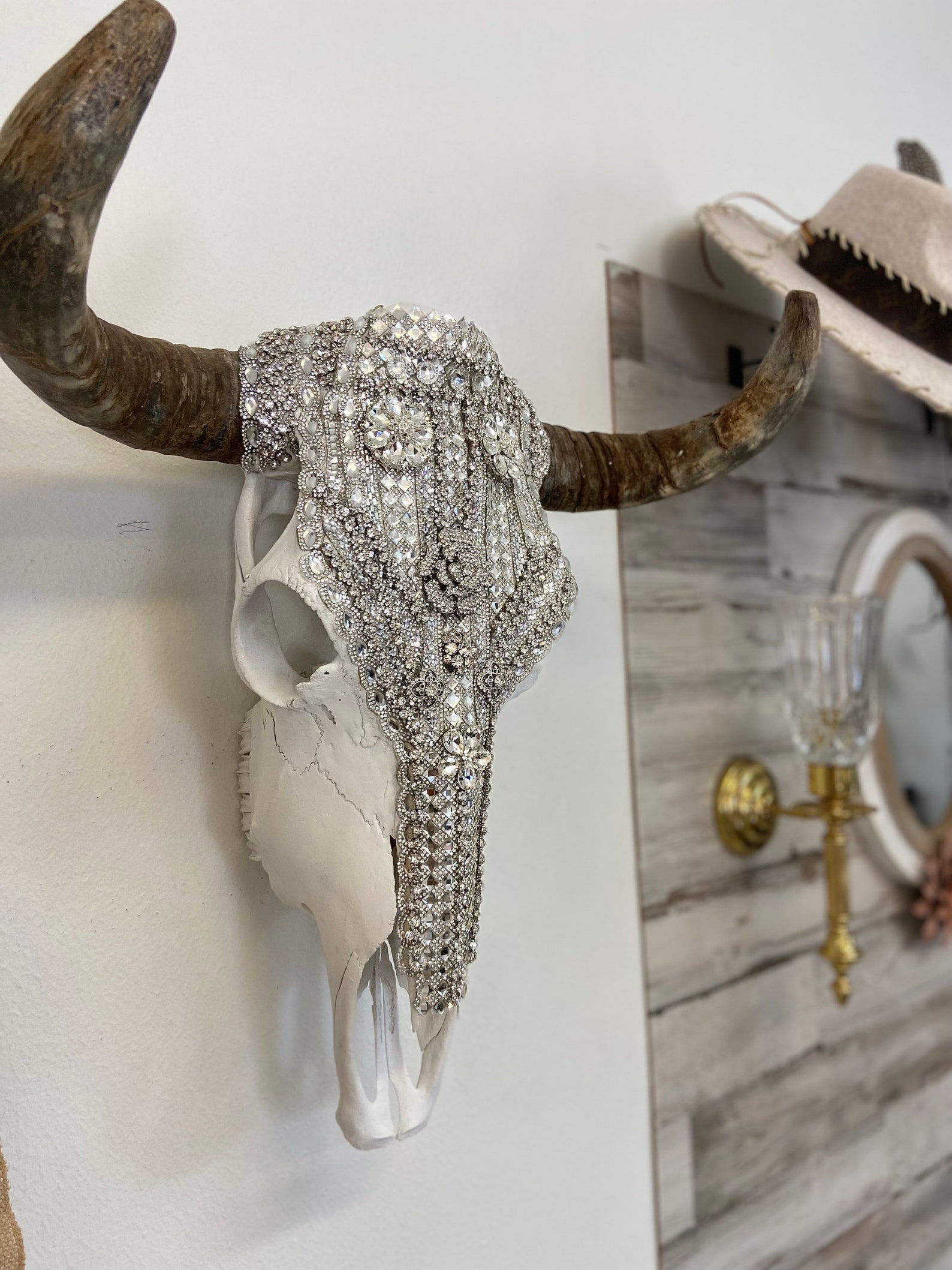 Bling Cow Skull - Etsy