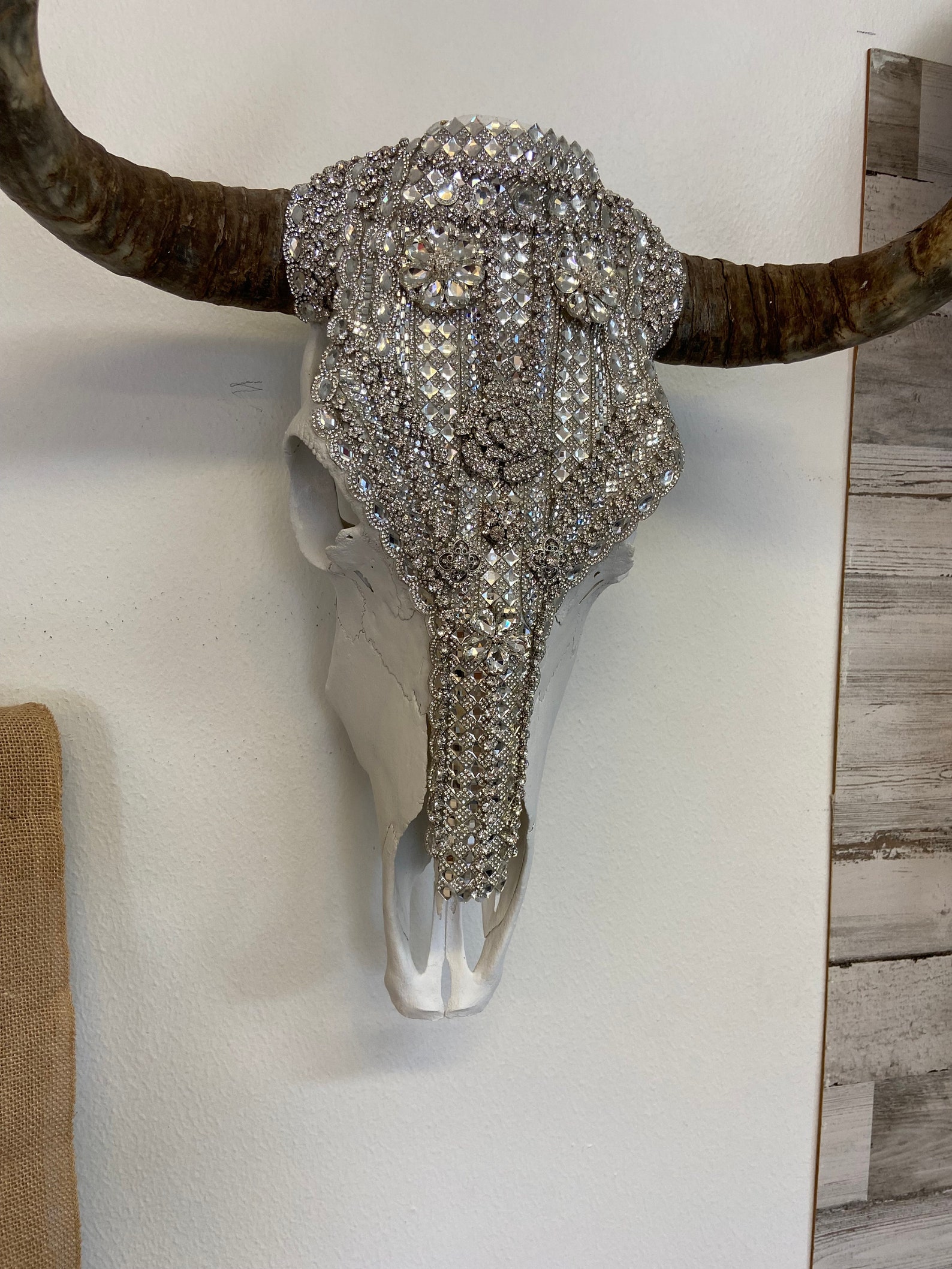 Bling Cow Skull - Etsy