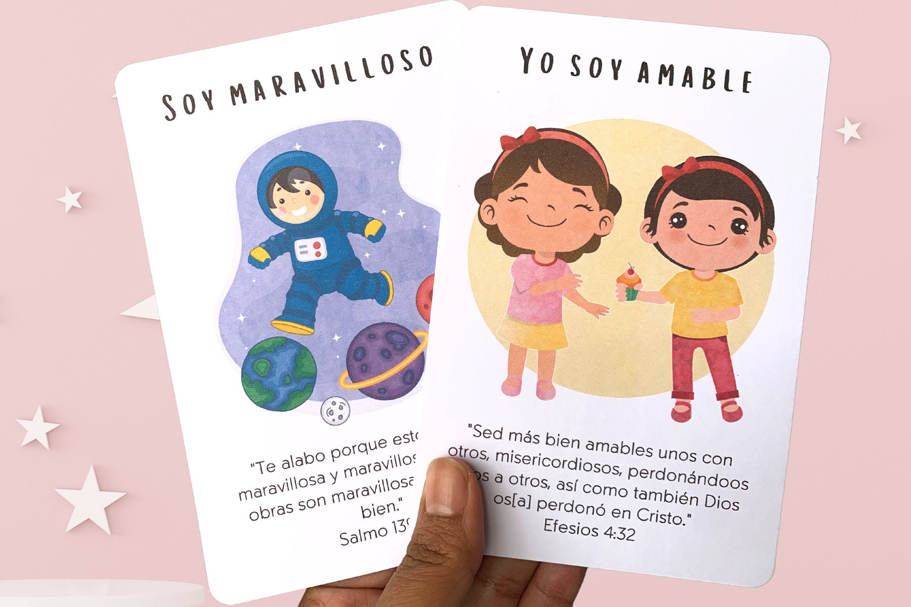 Spanish Affirmation Cards With Bible Verses Tarjetas De - Etsy