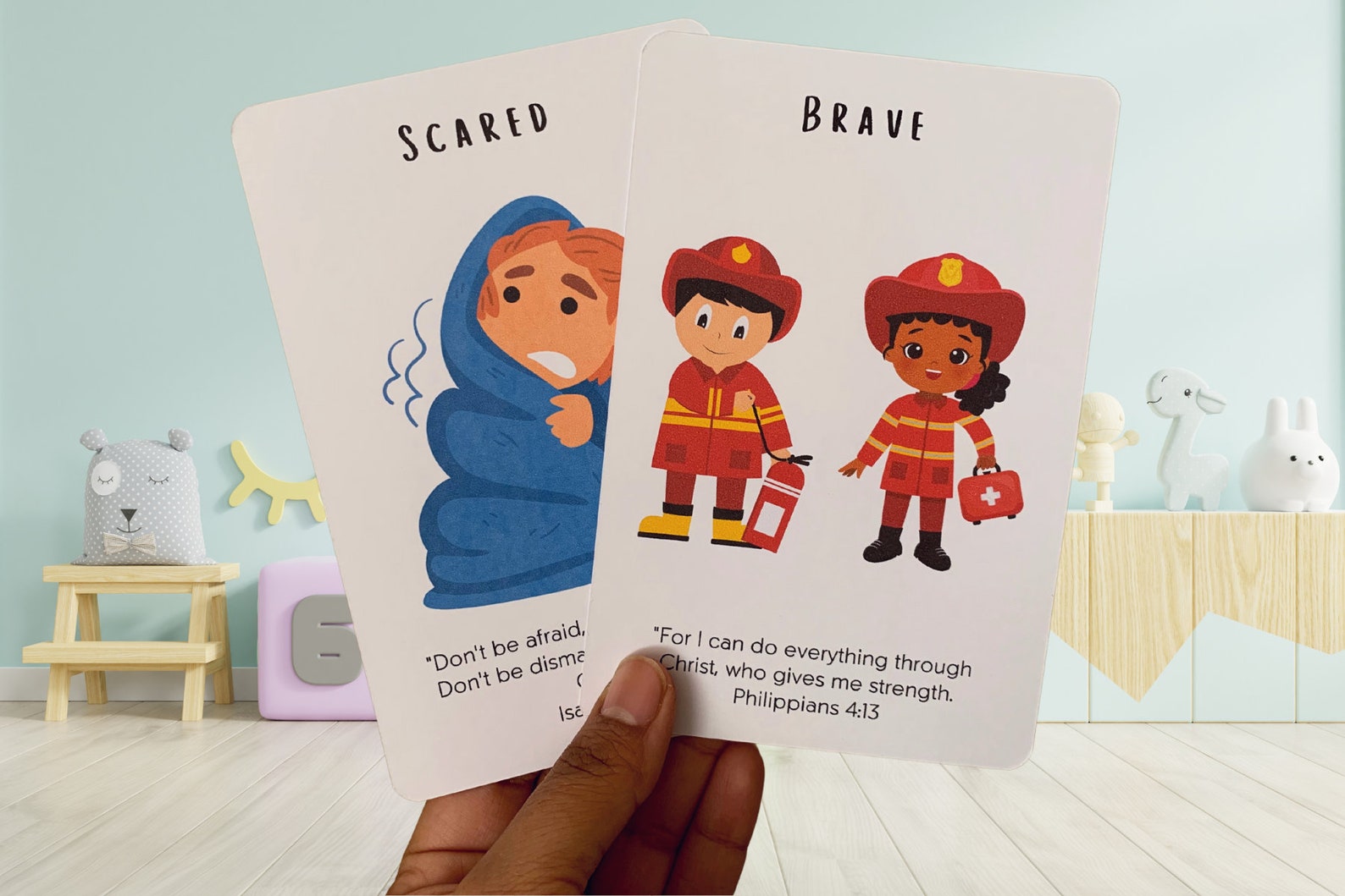 Emotion Cards With Bible Verses Bible Learning for Kids - Etsy