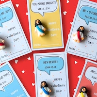 Printable Bible Verse Valentines With Bees - Etsy