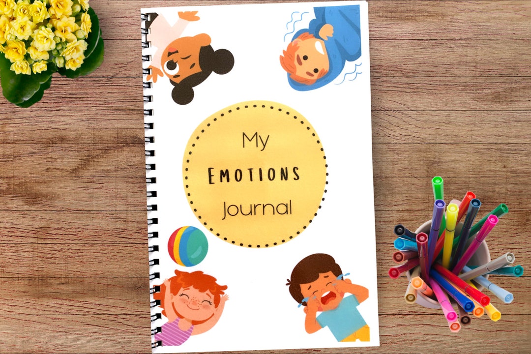 Emotions Journal for Kids. Toddler Emotion Journal. Kids Daily Journal ...