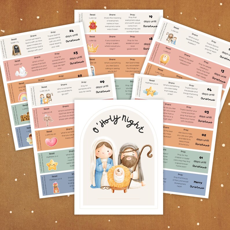 Christmas Story Paper Chain Countdown: Advent Devotional (digital ...