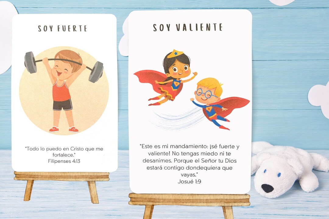 Spanish Affirmation Cards With Bible Verses | Tarjetas De Afirmación ...