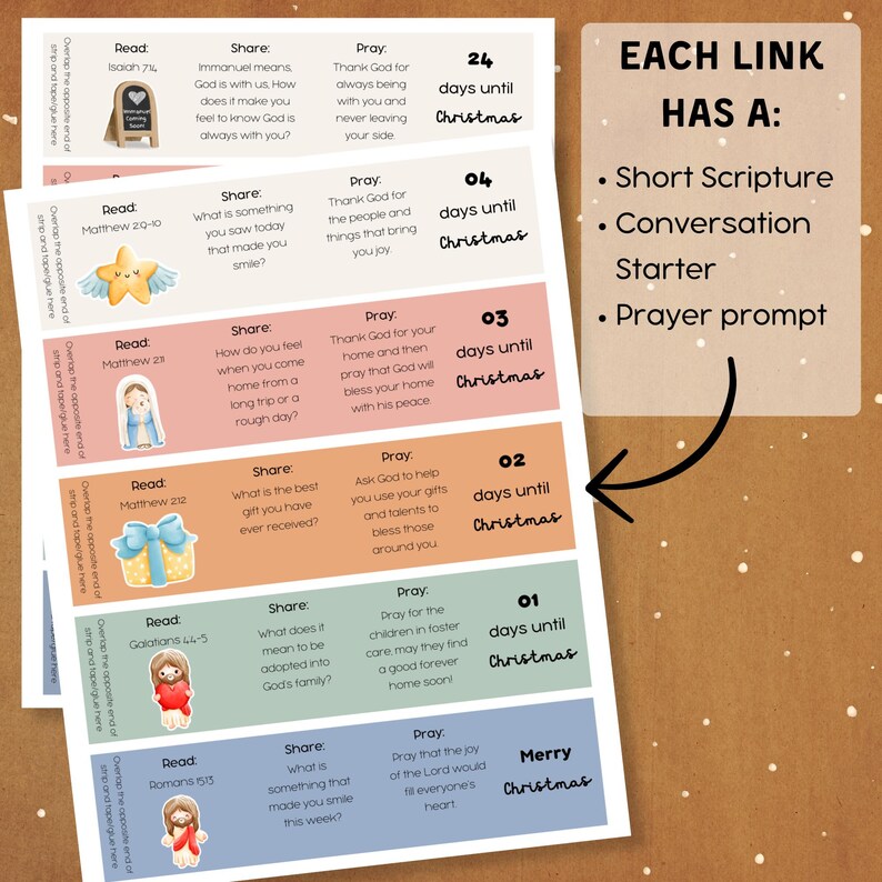 Christmas Story Paper Chain Countdown: Advent Devotional (digital ...