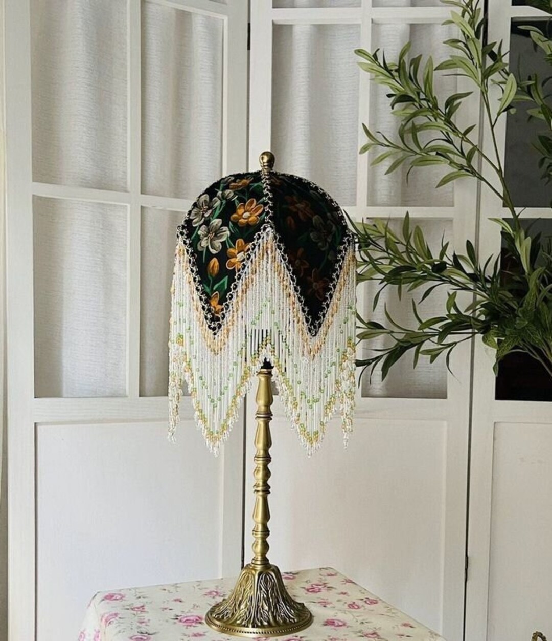 Victorian Lampshade Vintage Lampshade Antique Lampshade Art Deco ...