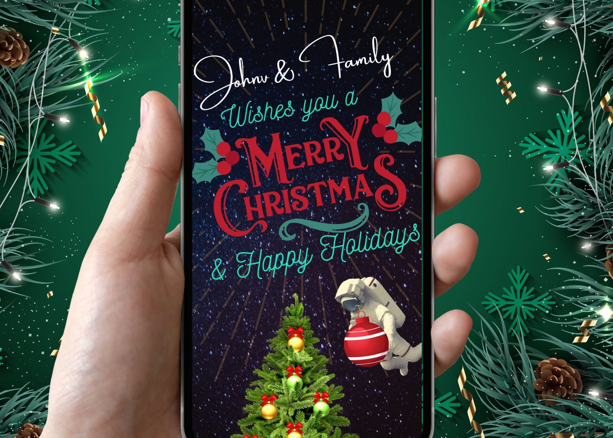 Christmas Greetings Editable Christmas Wishes Whatapp Email Holiday ...