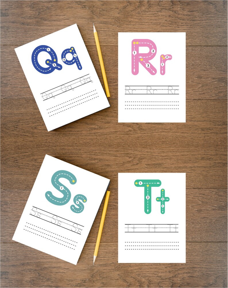 Alphabet Posters for Kids-printable Alphabet Tracing-alphabet - Etsy