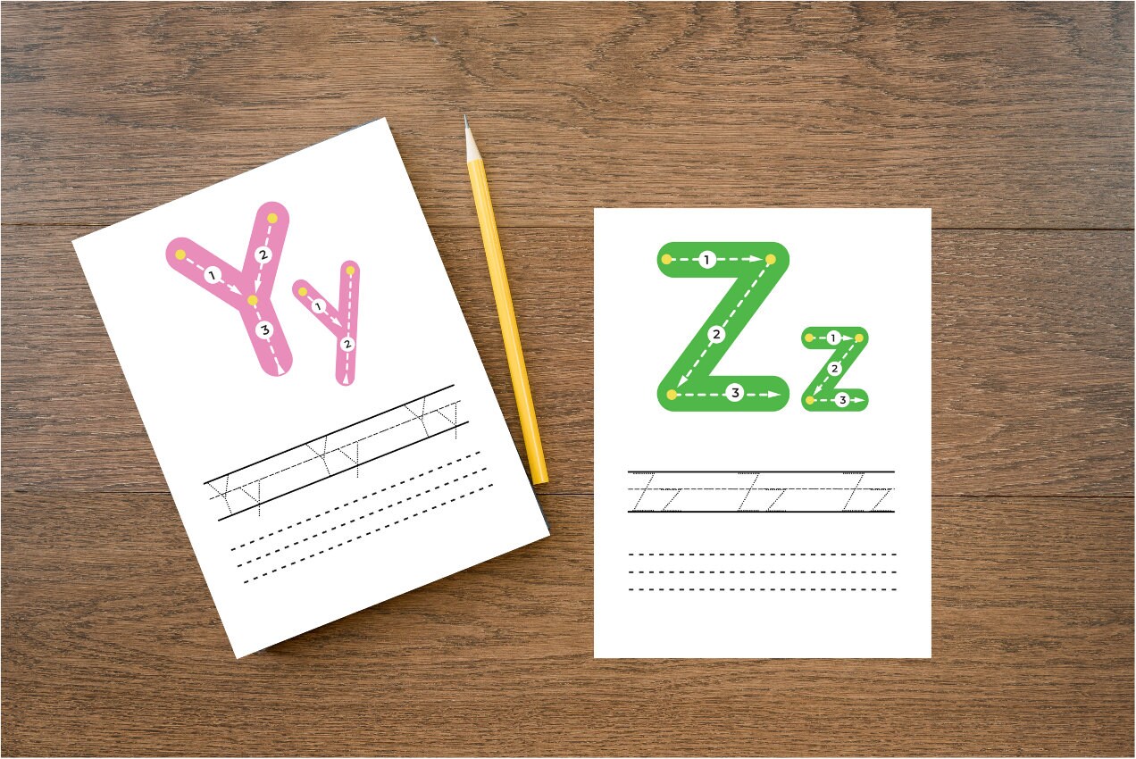 Alphabet Posters for Kids-printable Alphabet Tracing-alphabet - Etsy