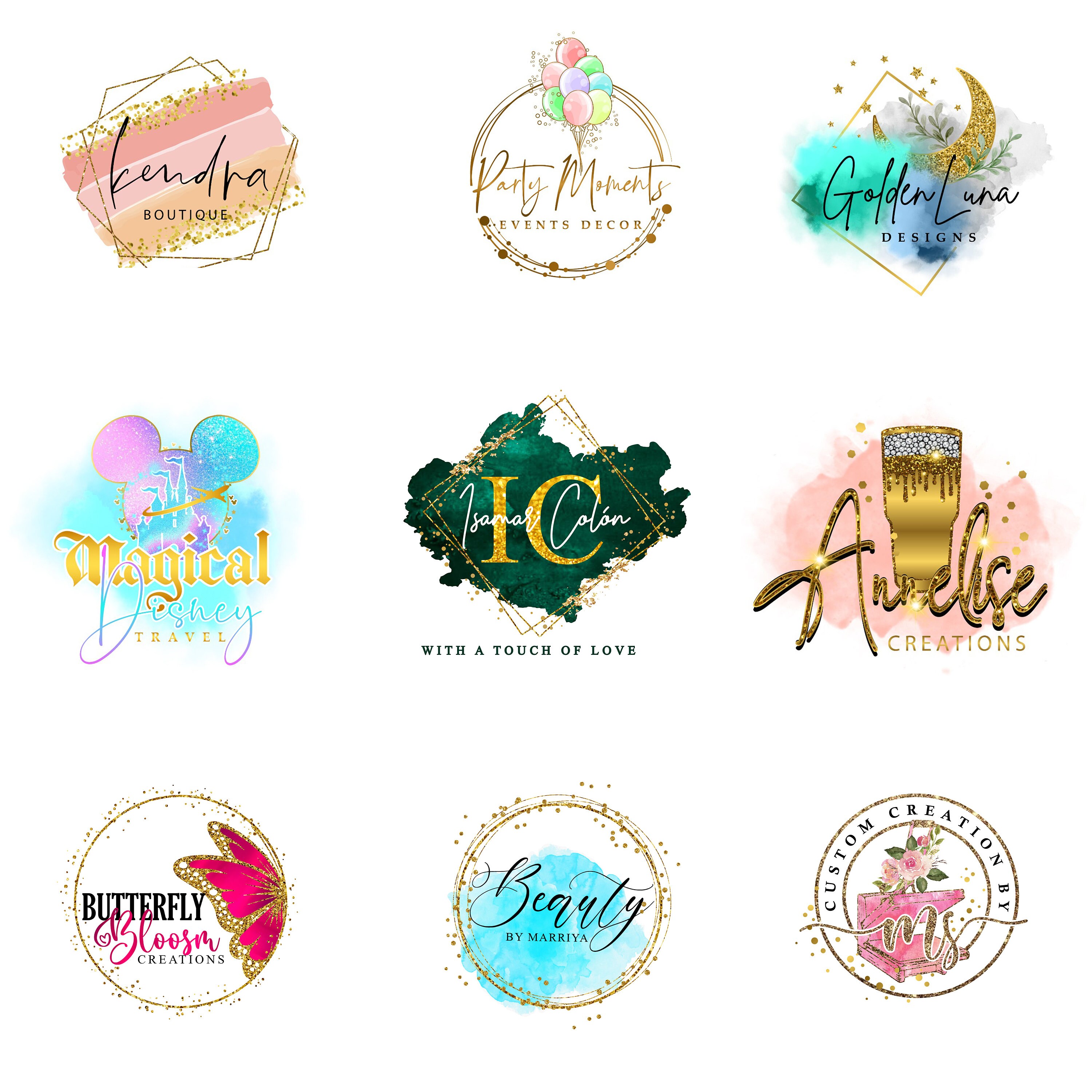 Custom Logo Design, Branding Kit, Business Logo, Logos, Sticker ...