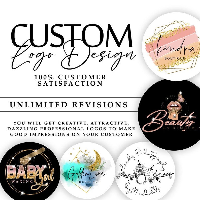 Custom Logo Design photography Logo Business Logo - Etsy